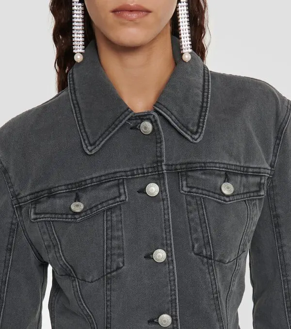 Magda Butrym Peplum Denim Jacket