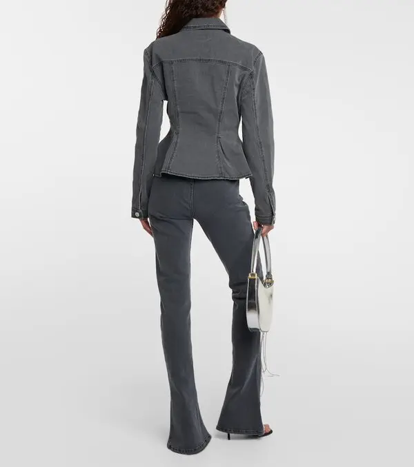 Magda Butrym Peplum Denim Jacket