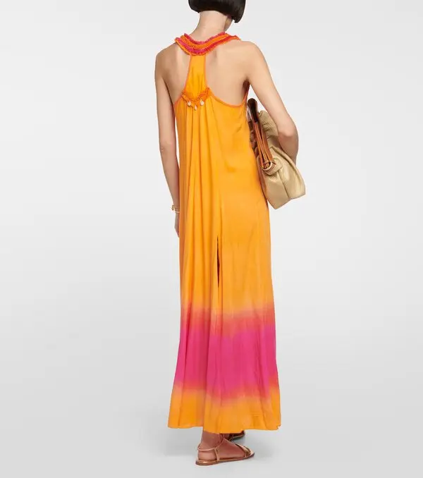 Poupette St Barth Nava Maxi Dress - Orange