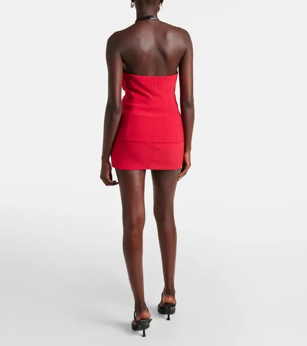 Attico Halterneck Crepe Top