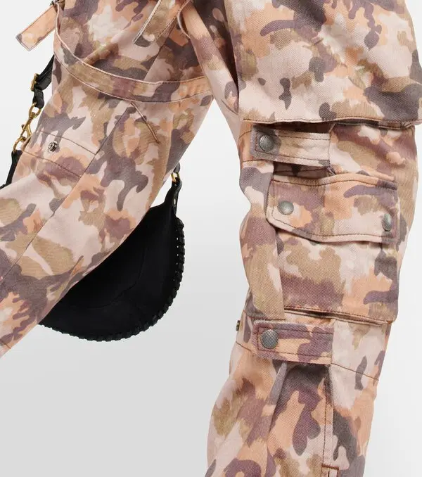 Isabel Marant Étoile Helore Printed Cotton Cargo Pants