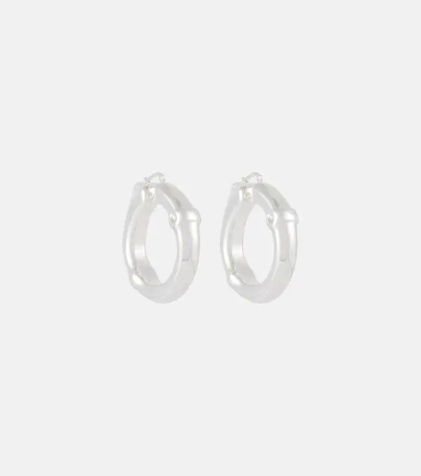 JIL SANDER Small Hoop Earrings - Silver