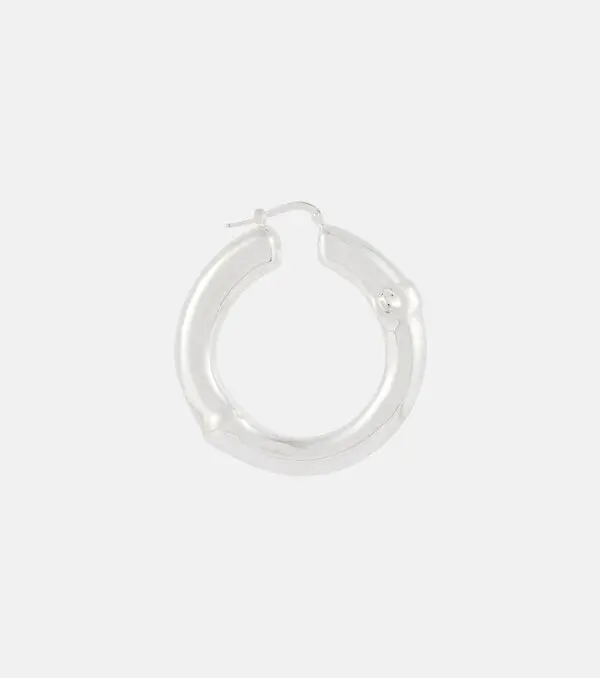 JIL SANDER Small Bamboo Hoop Earrings
