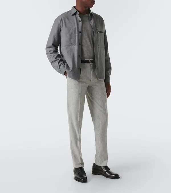 Zegna Classic Flex Leather Derby Shoes