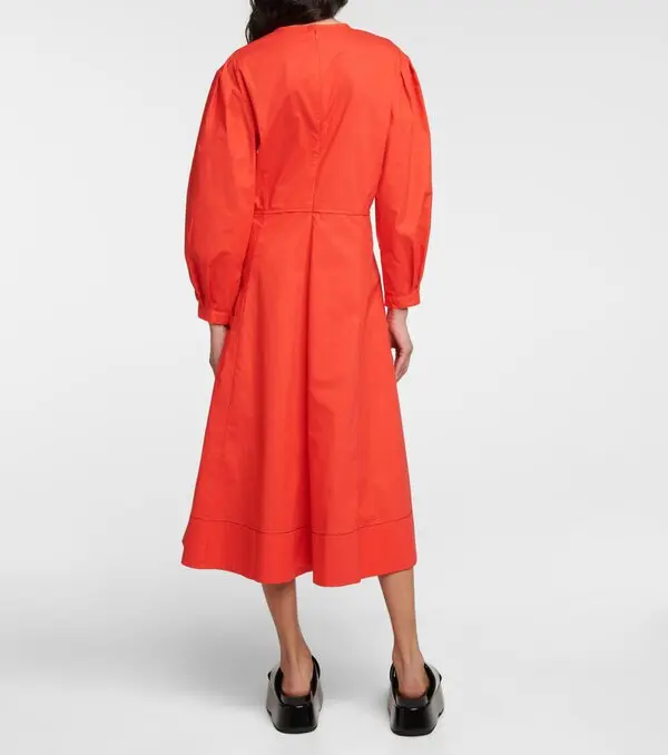 Proenza Schouler White Label Cotton Poplin Midi Dress