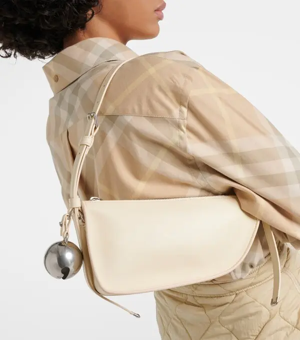 Burberry Shield Mini Leather Shoulder Bag