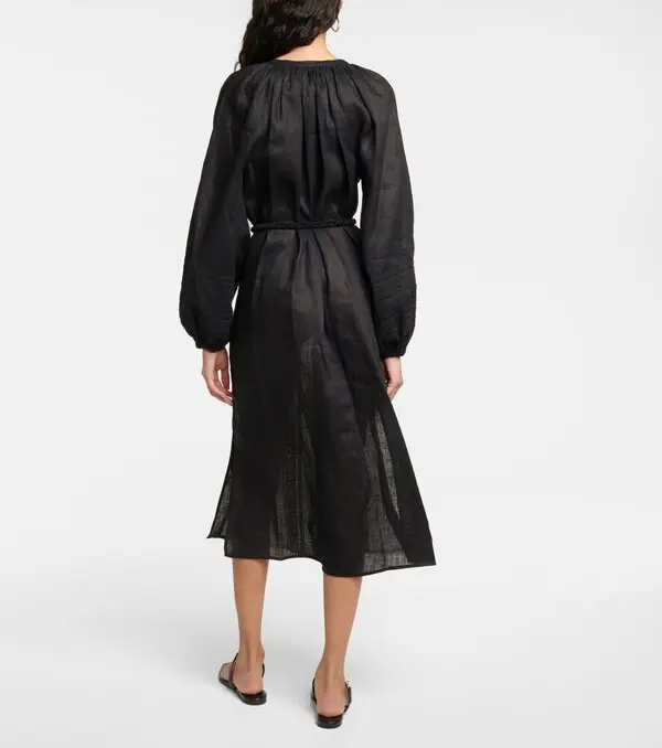 Tory Burch Embroidered Linen Kaftan