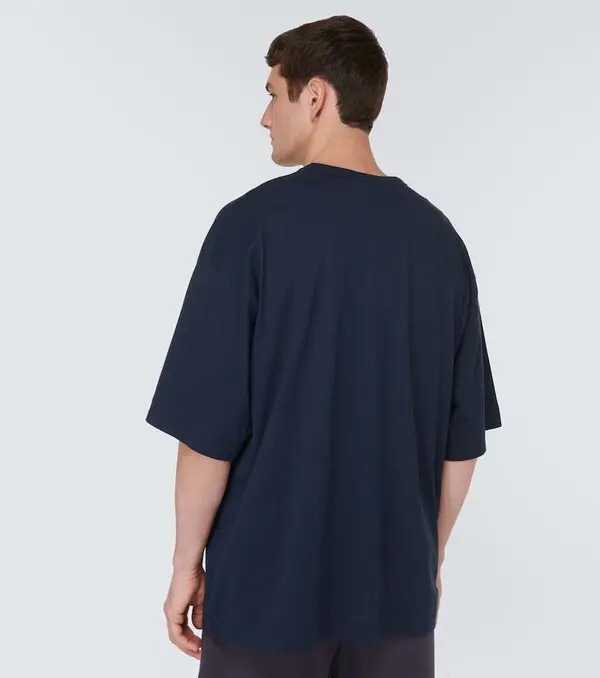 Dries Van Noten Cotton Jersey T-shrit - Blue