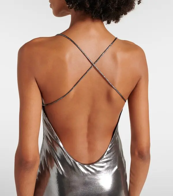 THE SEI Metallic Jersey Gown