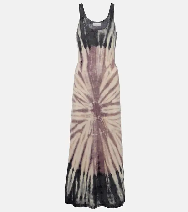 Gabriela Hearst Beca Tie-dye Cashmere And Silk Maxi Dress - Multicoloured