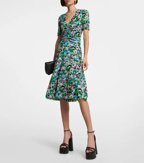 Diane Von Furstenberg Koren Printed Midi Dress