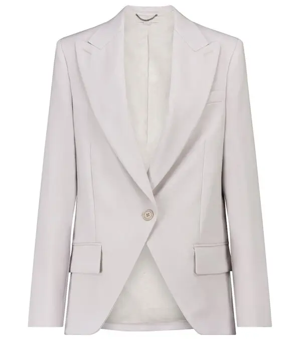 Stella McCartney Lindsey Wool Blazer - Grey