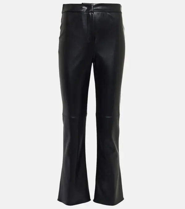Max Mara Sublime Cropped Flared Trousers - Black