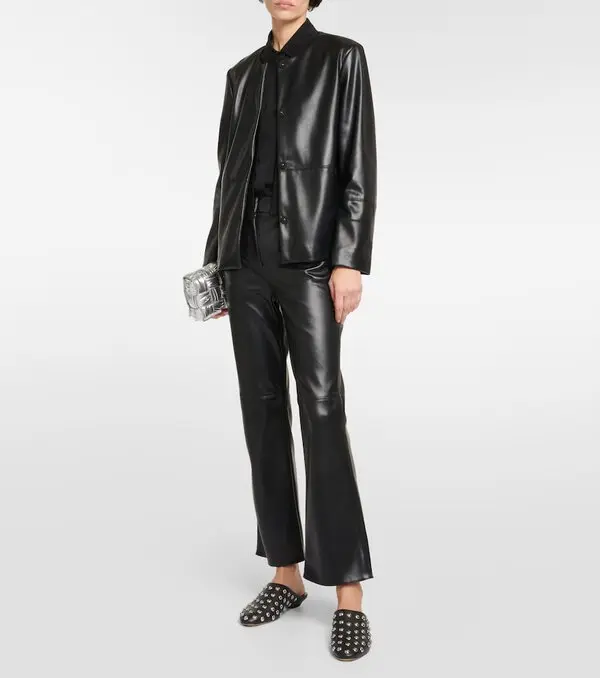 Max Mara Sublime Cropped Flared Trousers - Black