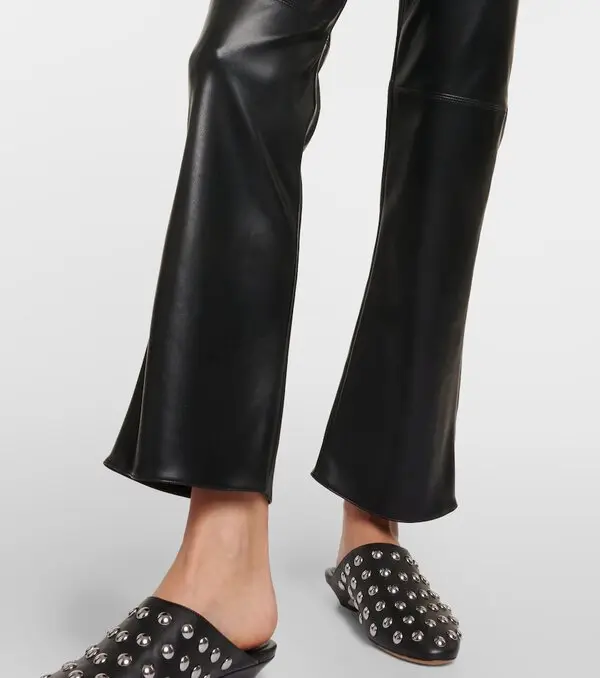 Max Mara Sublime Cropped Flared Trousers - Black