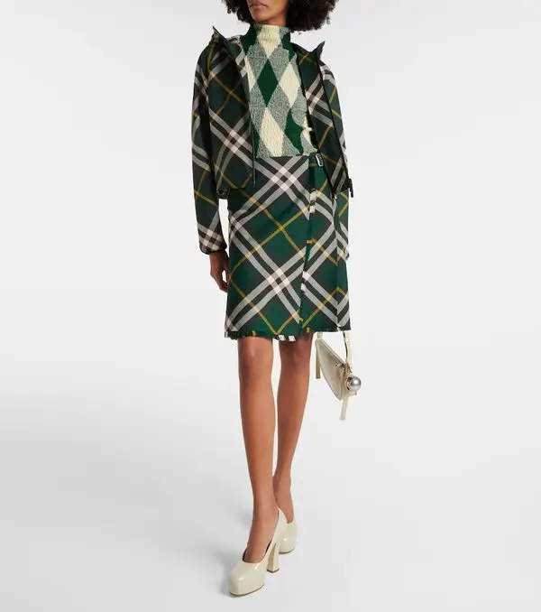 Burberry Argyle Cotton And Silk Blend Sweater