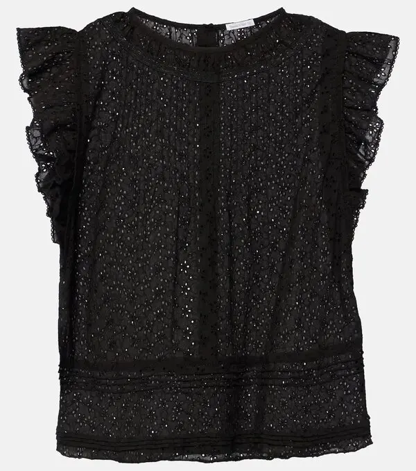 Poupette St Barth Galia Ruffled Top