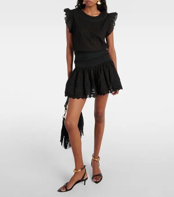 Poupette St Barth Galia Ruffled Top
