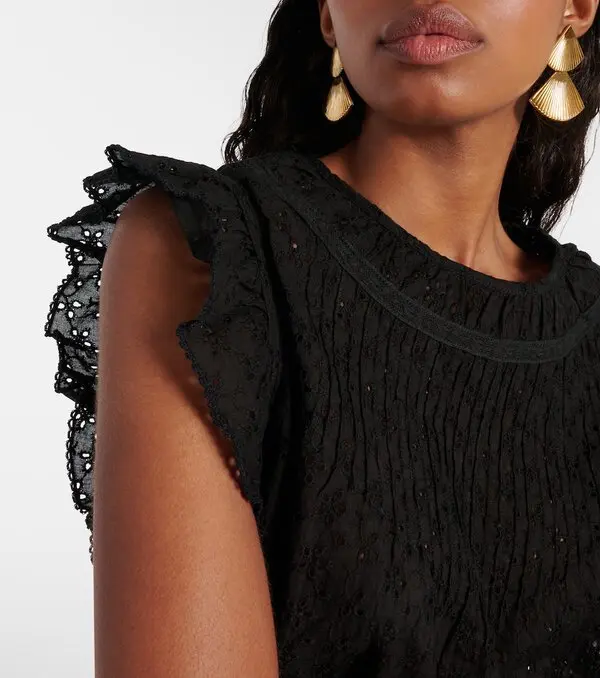 Poupette St Barth Galia Ruffled Top