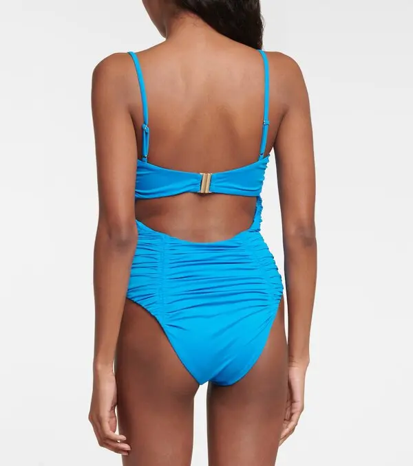 SELF-PORTRAIT Ruched Swimsuit