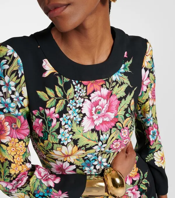 Etro Floral Print Mini Dress