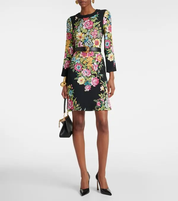 Etro Floral Print Mini Dress