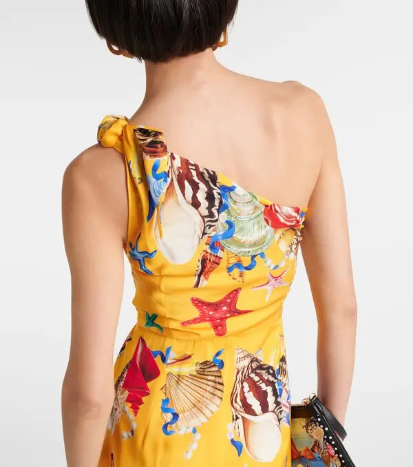 Dolce & Gabbana Capri Printed Silk-blend Midi Dress