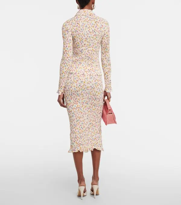 Dorothee Schumacher Floral Print Pleated Shirt