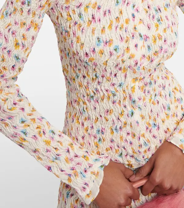 Dorothee Schumacher Floral Print Pleated Shirt