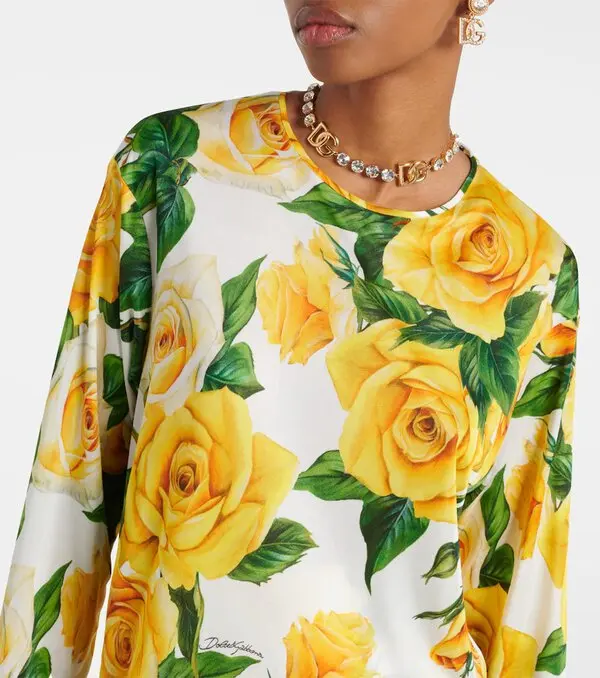 Dolce & Gabbana Long-sleeved Floral Shirt