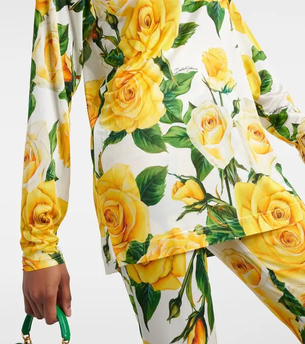 Dolce & Gabbana Long-sleeved Floral Shirt
