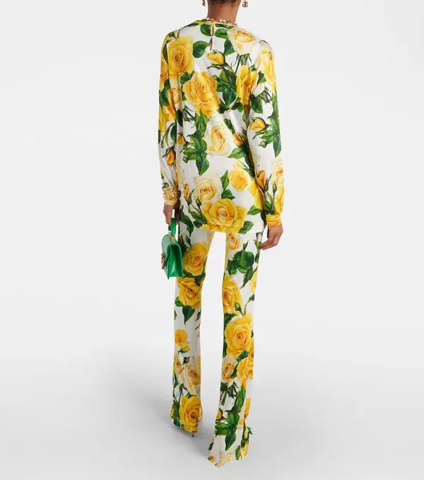 Dolce & Gabbana Long-sleeved Floral Shirt