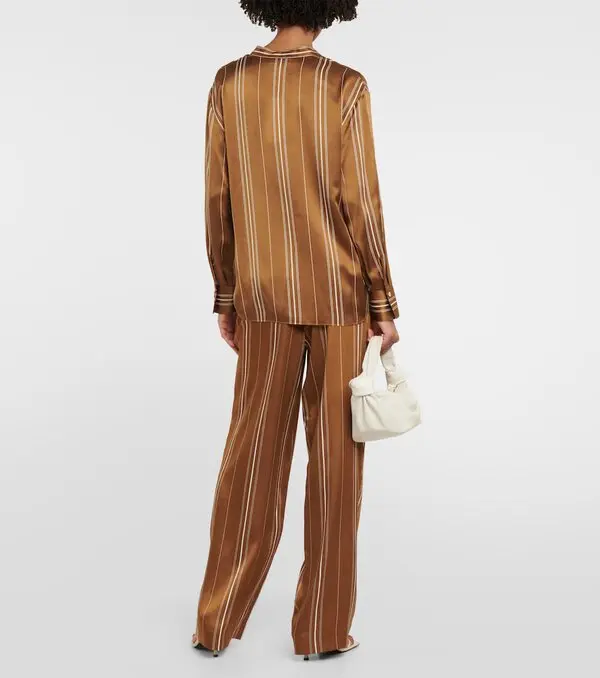 Vince Striped Silk Shirt