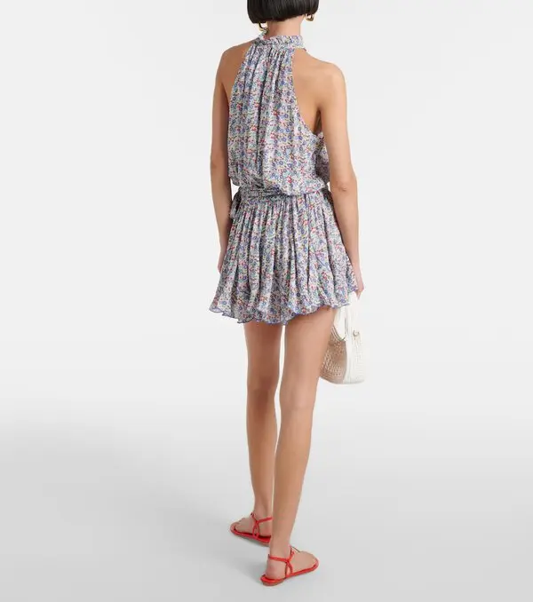 Poupette St Barth Bianca Floral Mini Dress