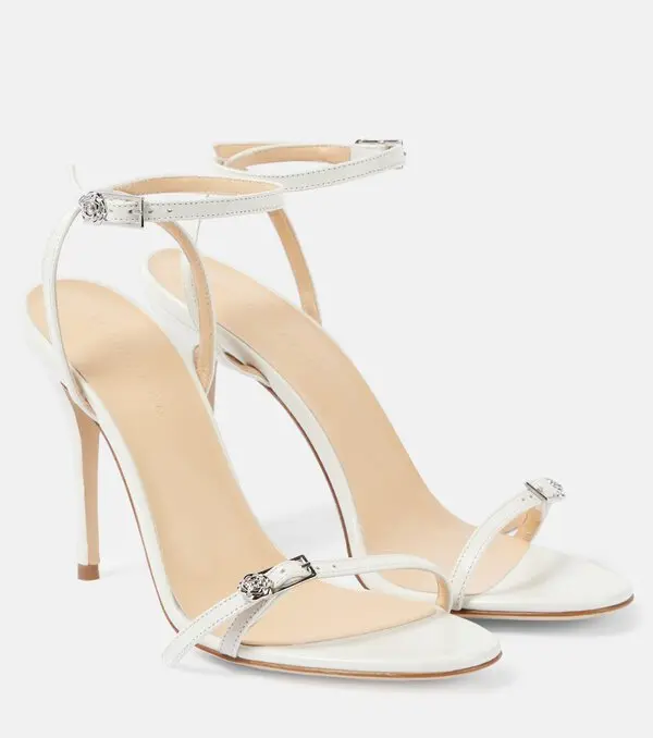 Magda Butrym Leather Sandals - White
