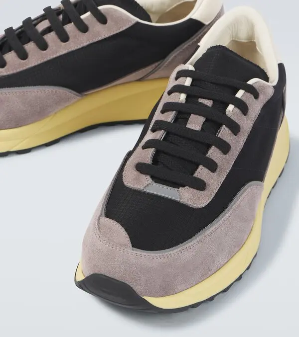 COMMON PROJECTS Track Classic Suede-trimmed Sneakers - Grey