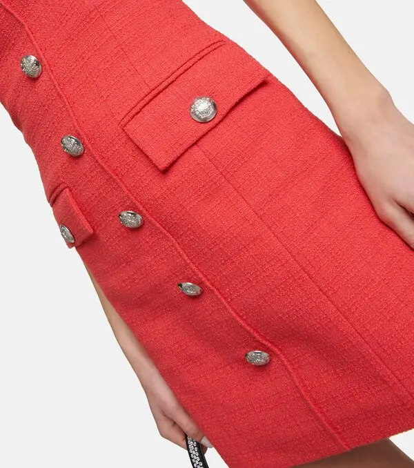 Veronica Beard Aster Cotton-blend Tweed Mini Dress