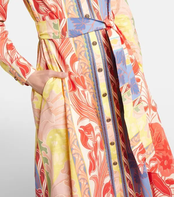Etro Printed Cotton-blend Shirt Dress