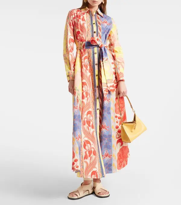 Etro Printed Cotton-blend Shirt Dress