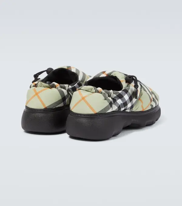 Burberry Checked Quilted Mules - Multicoloured