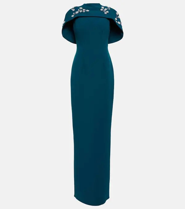 Safiyaa Embellished Crepe Gown