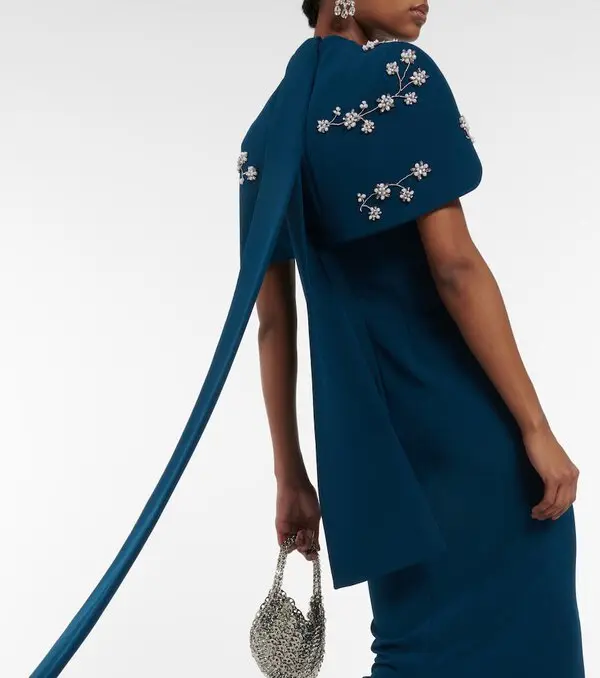 Safiyaa Embellished Crepe Gown