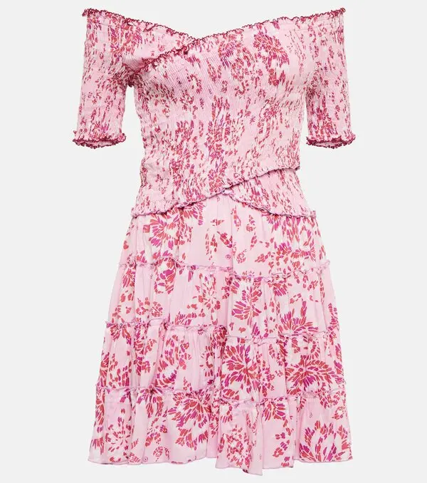 Poupette St Barth Soledad Printed Mini Dress - Multicoloured