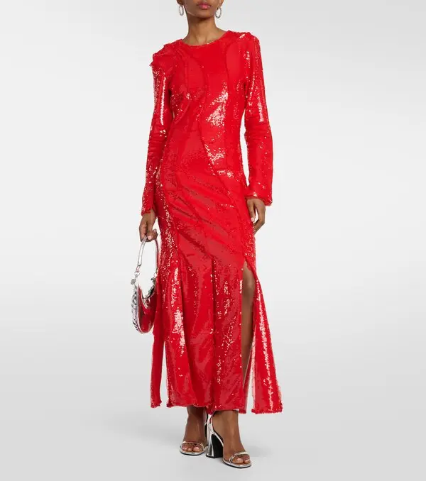 GANNI Sequined Maxi Dress