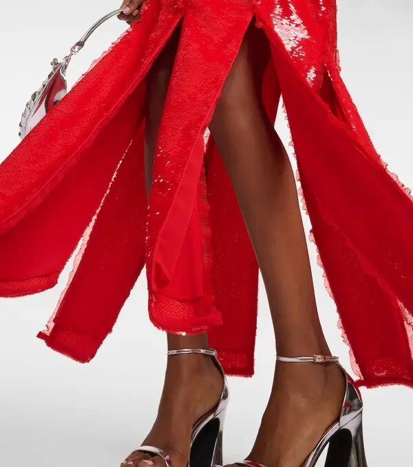 GANNI Sequined Maxi Dress