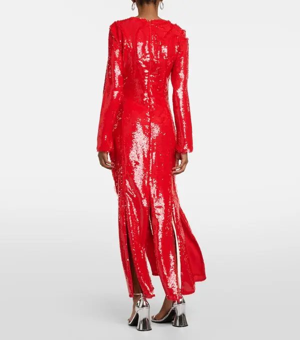 GANNI Sequined Maxi Dress