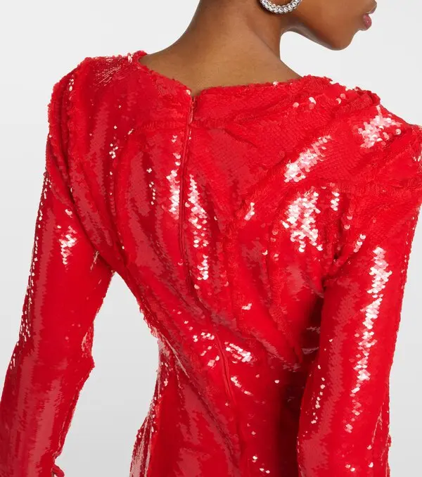 GANNI Sequined Maxi Dress