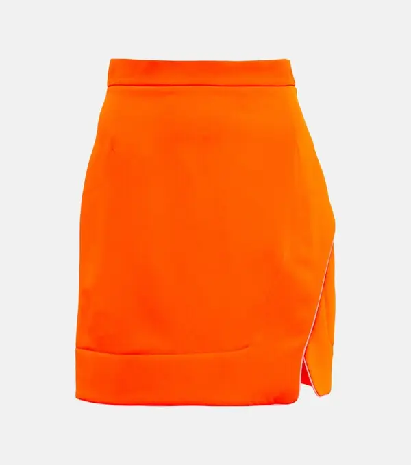 VIVIENNE WESTWOOD High-rise Crepe Mini Skirt - Orange