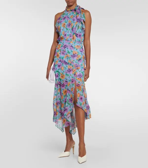 Veronica Beard Dali Floral Silk Top - Multicoloured