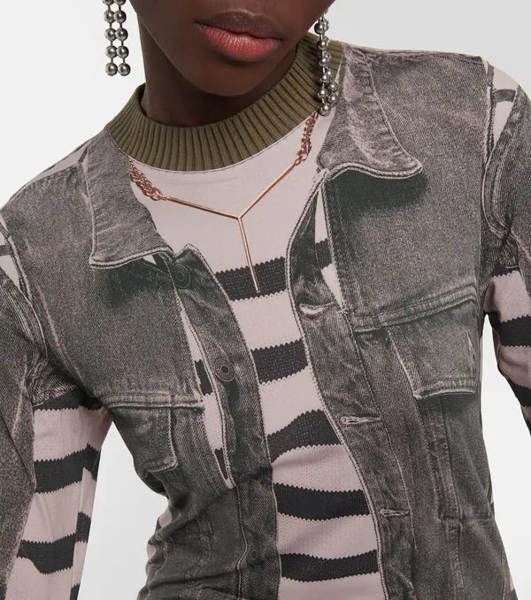 Y/project Printed Long Sleeve Top